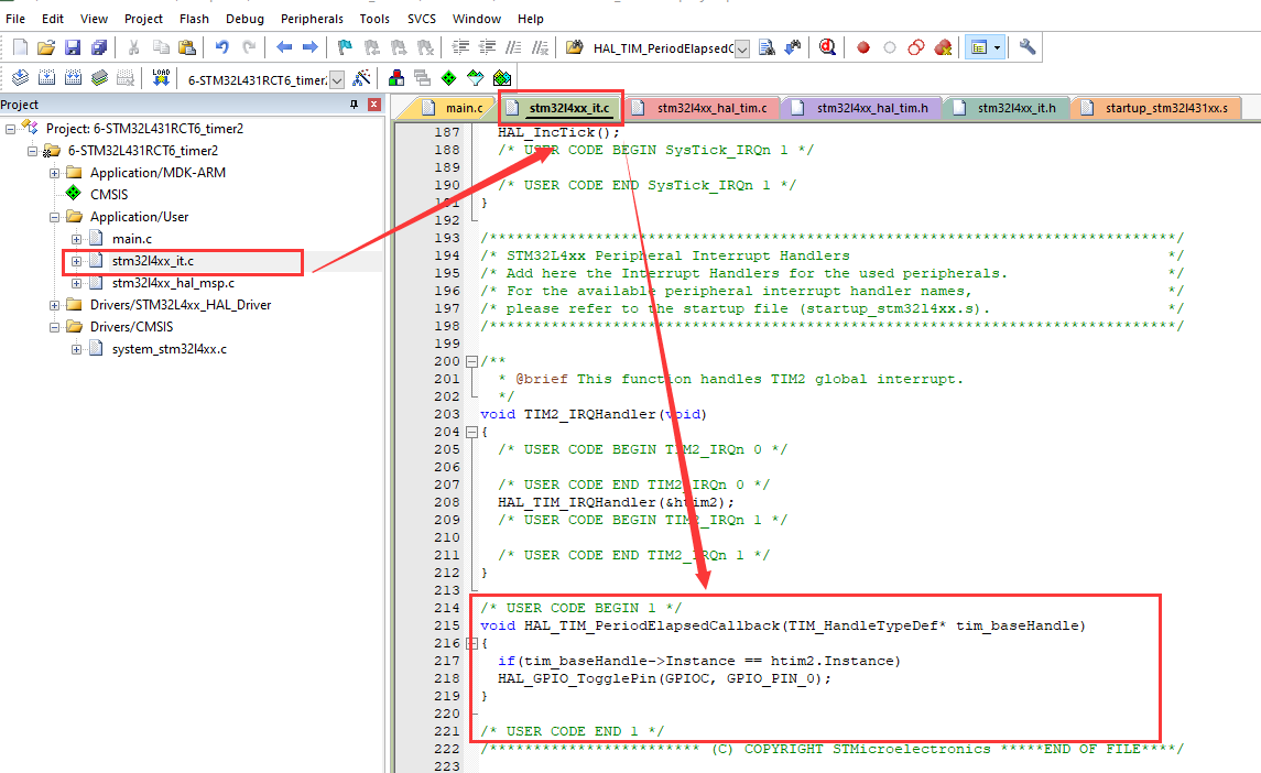 （实测可用）STM32CubeMX教程-STM32L431RCT6开发板（定时器Timer2）_stm32l431rct6在stm32cubemx中如何配置tim1触发tim2-CSDN博客