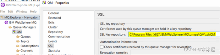 使用SSL连接到IBM MQ_runmqckm-CSDN博客