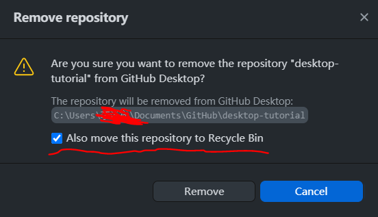 github(desktop)使用教程（四）【保姆级】{删除仓库，克隆仓库，管理复刻行为，创建别名}_github desktop remove repository 会删掉-CSDN博客