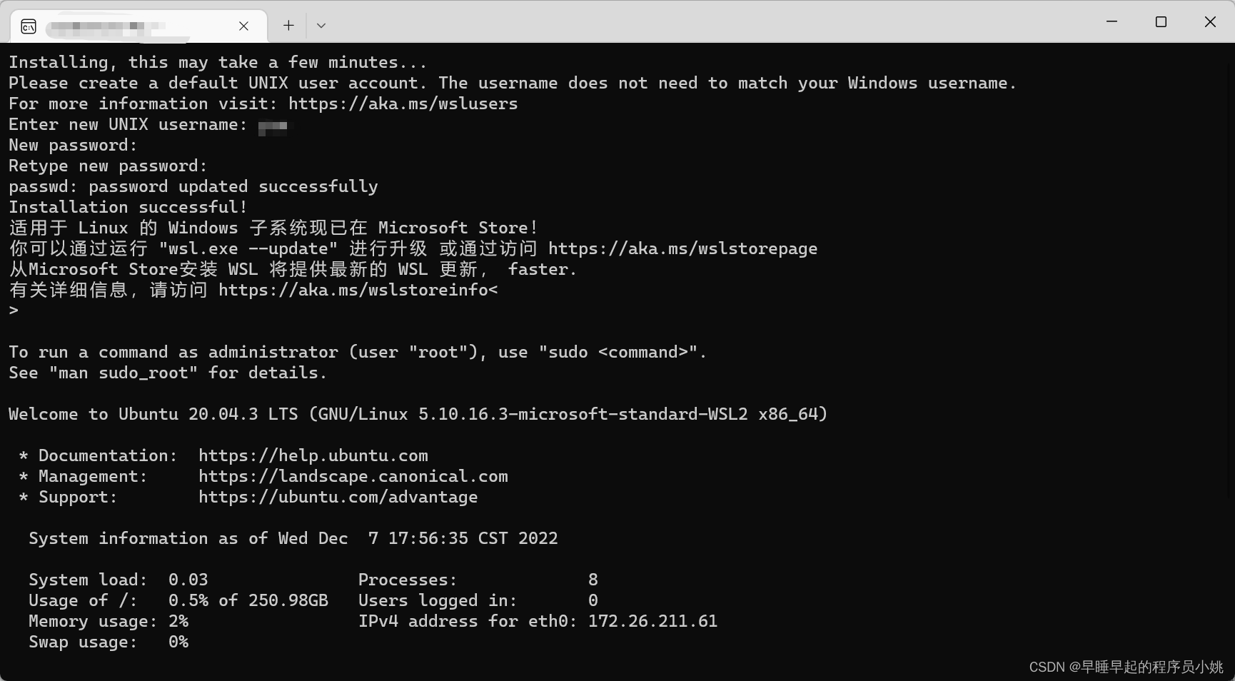 十七、wsl2的安装与使用（win11） Win11 Wsl2 Csdn博客
