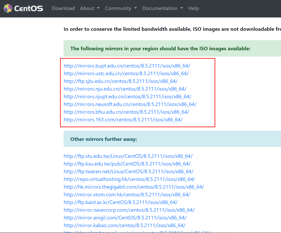 CentOS8镜像下载与版本说明_centos8镜像文件iso下载-CSDN博客