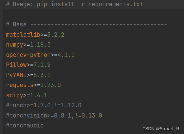 搭建YOLO环境配置使用requirements.txt产生的问题_requirements.txt yolo-CSDN博客