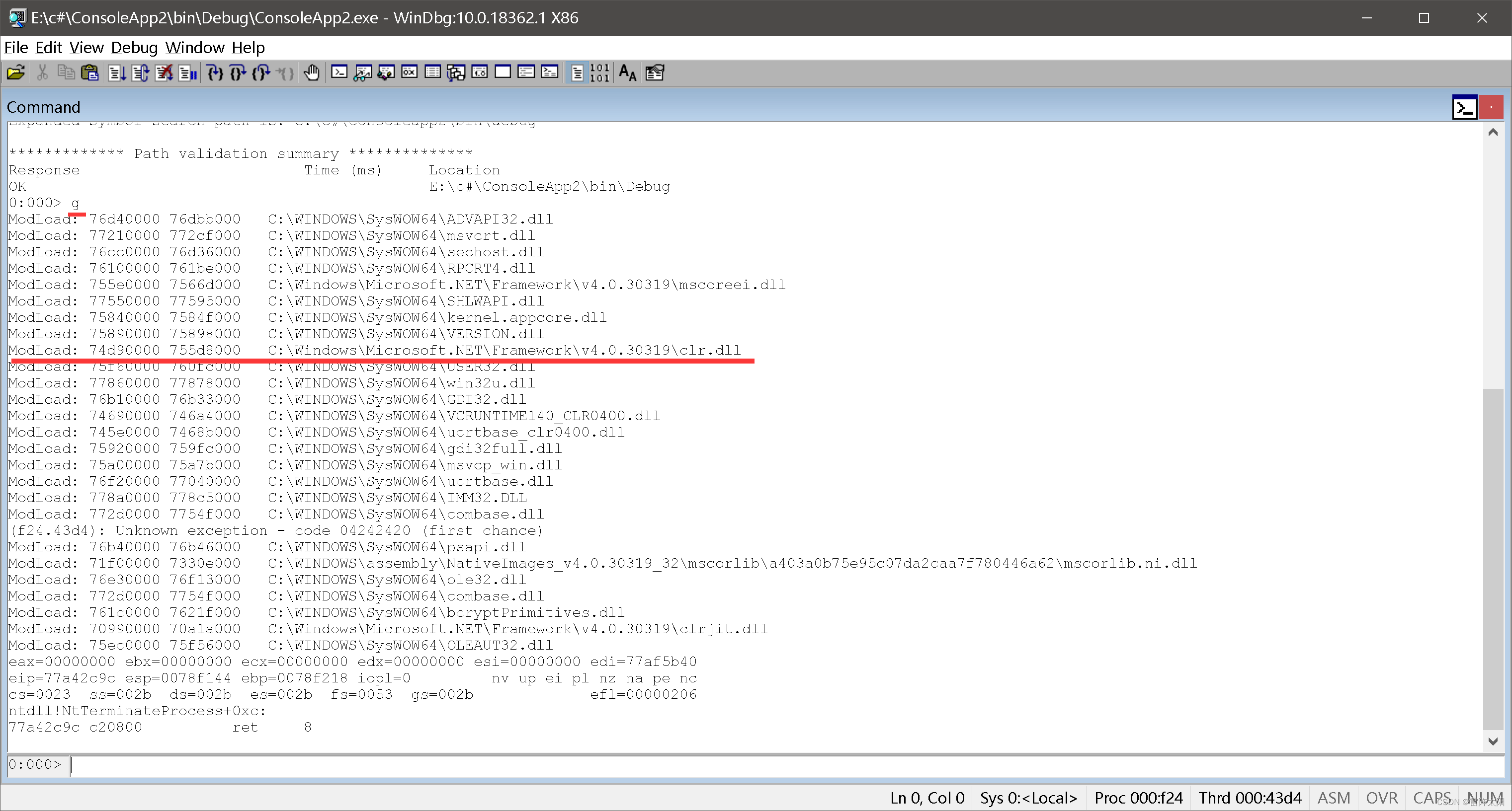 【c#】使用WinDbg查看方法表_c# windbg-CSDN博客