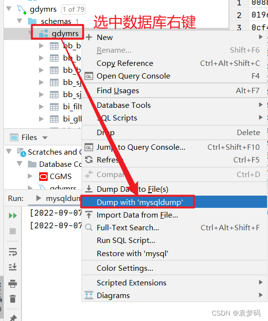 使用datagrip导出整个数据库到一个sql文件（mysql数据库）datagrip导出sql Csdn博客