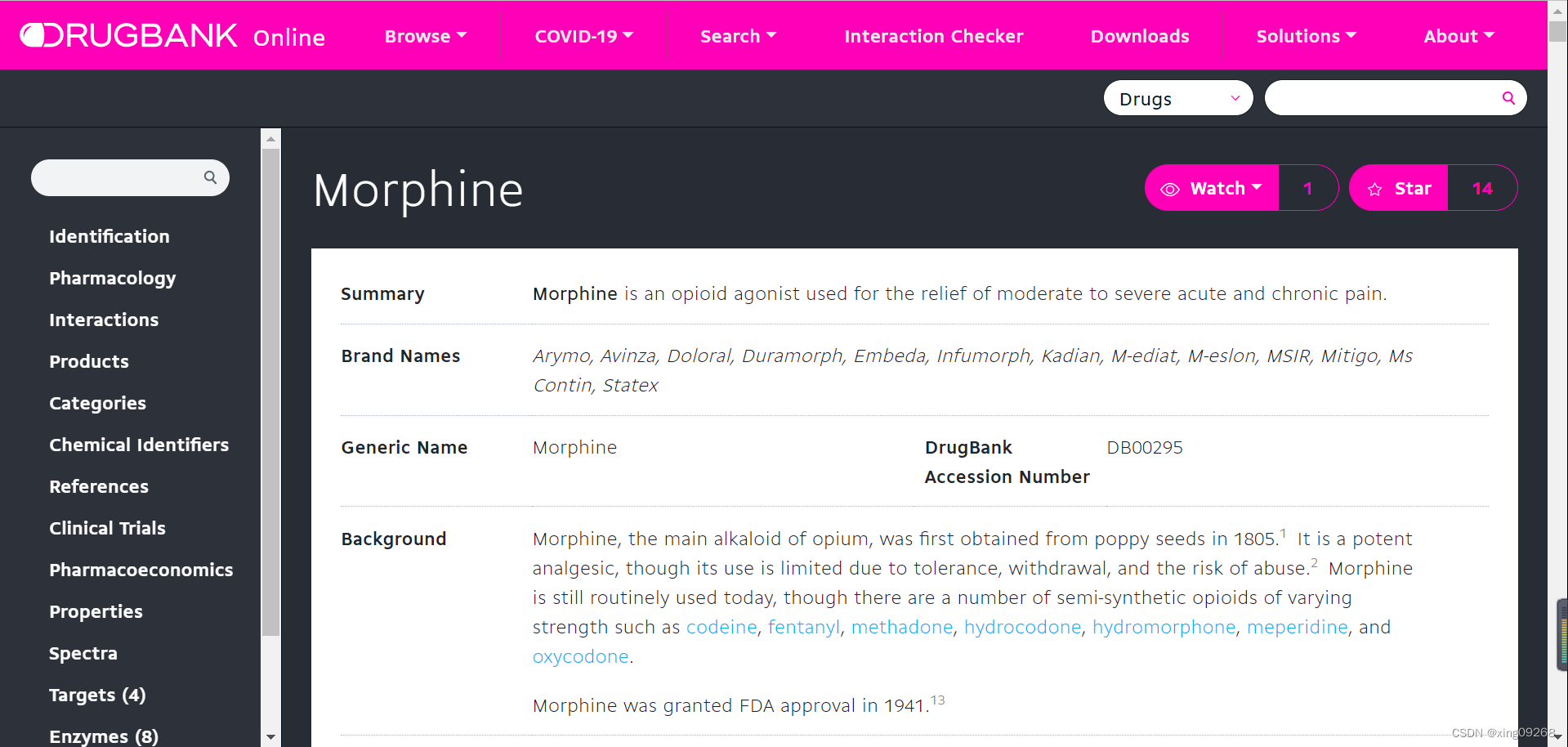 DrugBank数据库以及其他介绍-CSDN博客