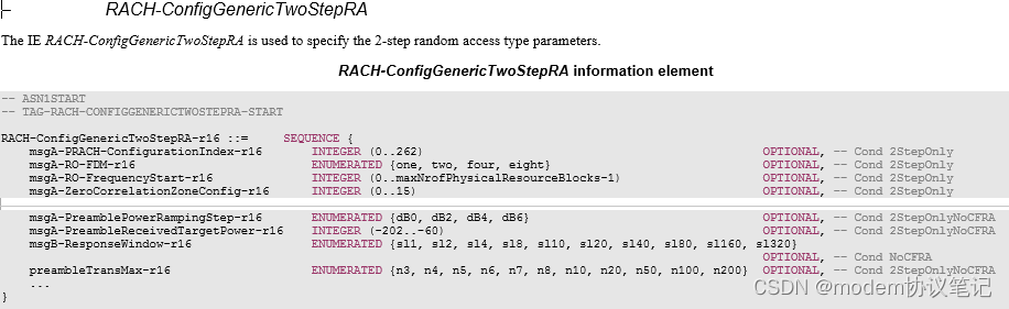 NR PRACH (七）Type 2(2-step) RA 参数及相关规定_rach-configdedicated-CSDN博客
