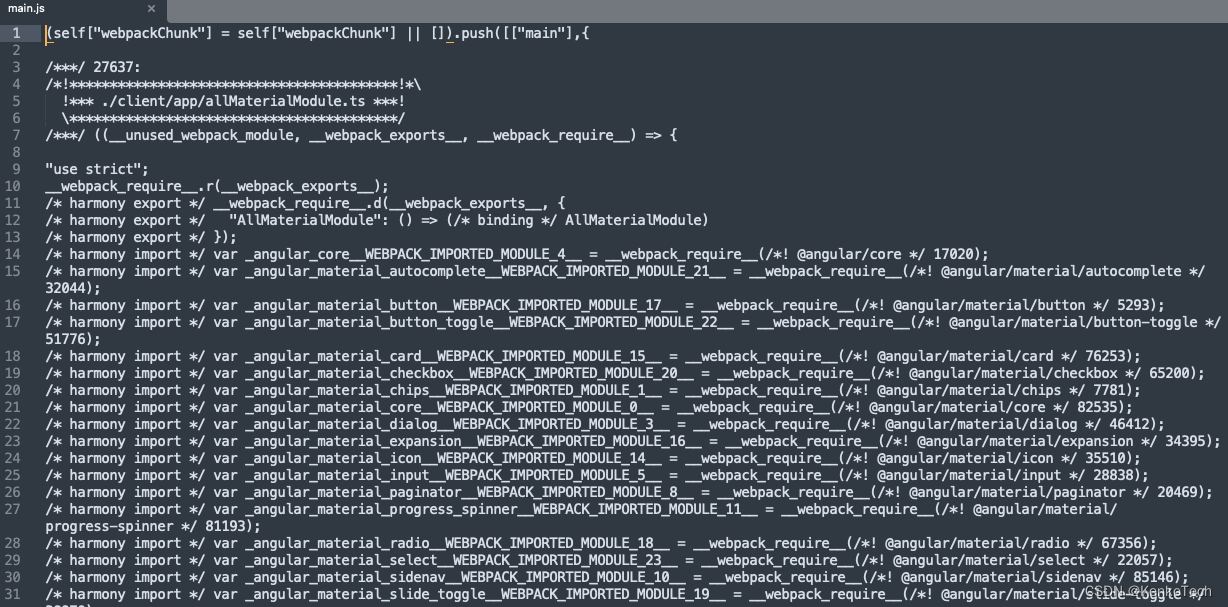 Angular 性能优化 —— 削减 main.js 中 less 的大小_angular6中main.js-CSDN博客