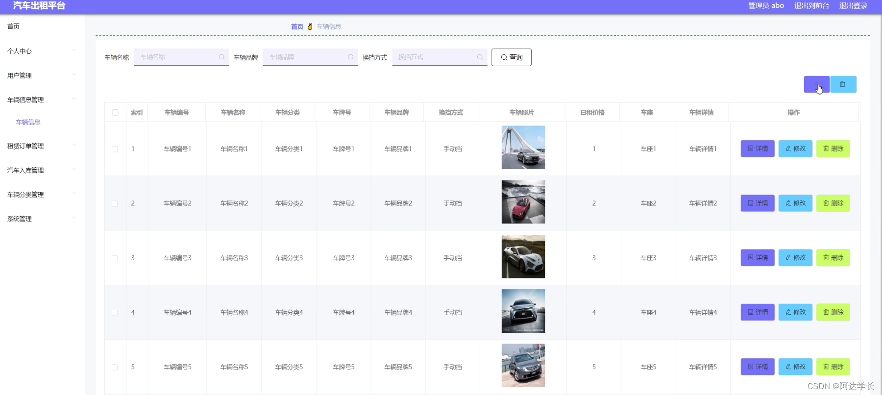 Java毕设项目汽车出租平台(javavuemybatismavenmysql)java实战项目案例汽车出租平台 Csdn博客