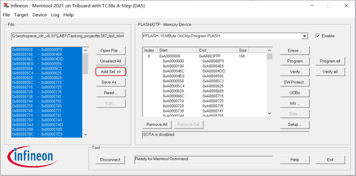 英飞凌DAP miniWiggler程序烧写操作说明-CSDN博客