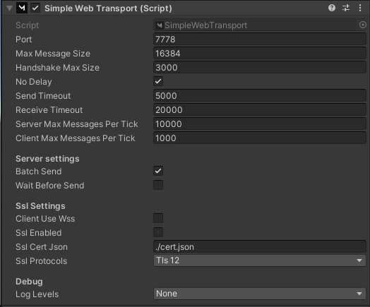 [unity Mirror] Websockets 传输 Unity Mirror Websocket Csdn博客