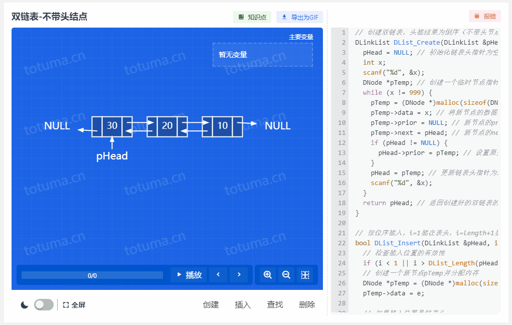 双链表 不带头结点 动图解析 Csdn博客 