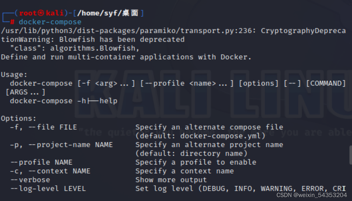kali安装docker-compose出现/usr/local/bin/docker-compose: line 1: html: No such file or directory错误 ...