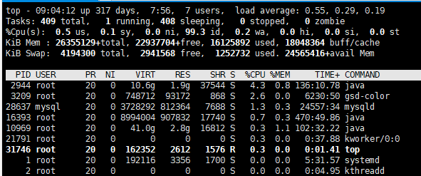 Linux 部分命令详解 Top Cpuinfo Meminfo Kib Mem Csdn博客