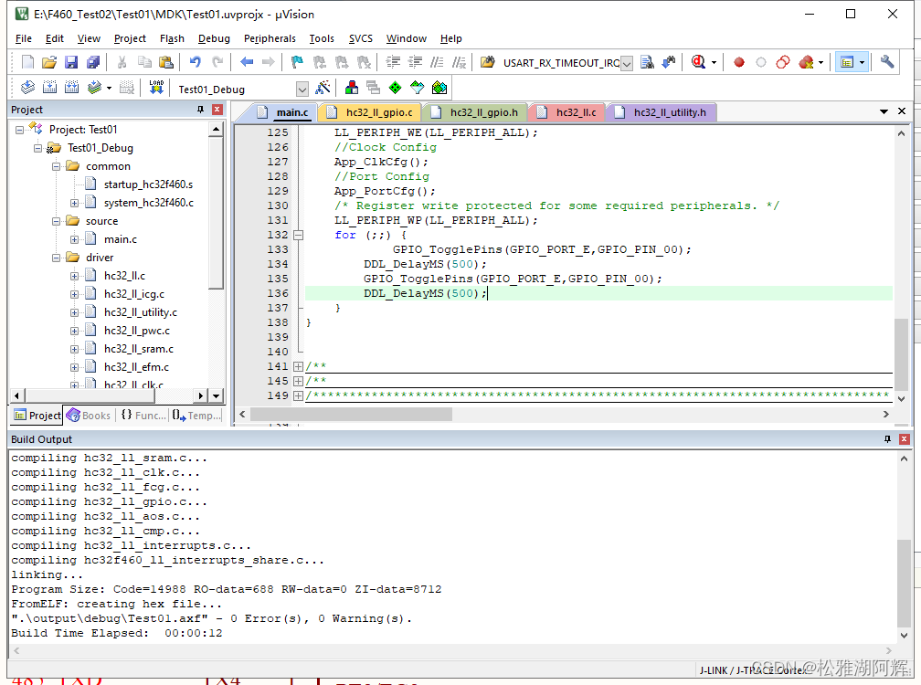 HC32F460芯片学习第一篇，系统时钟配置-CSDN博客