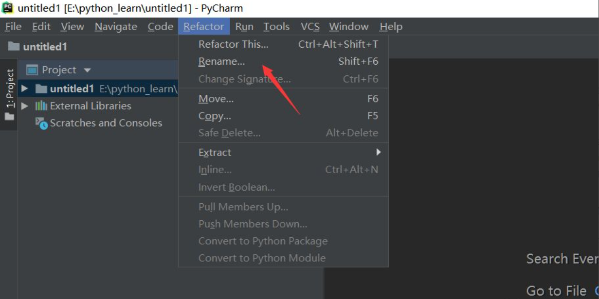 PyCharm修改已经创建的Project名字（解决项目后出现中括号名称不一致）_ZSYL的博客-CSDN博客_pycharm修改项目名称