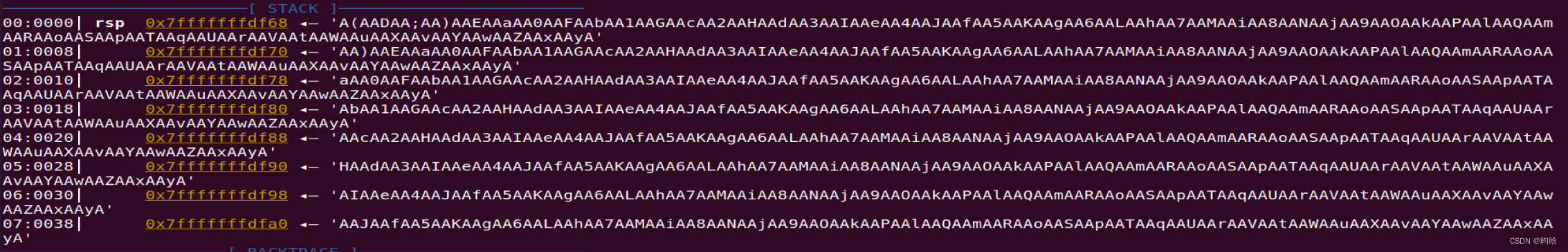 PWN学习记录（2）BUUCTF-rip_pwn pattern create 200-CSDN博客