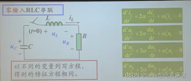 电路原理 | 二阶动态电路_典型rlc二阶电路公式大全-CSDN博客