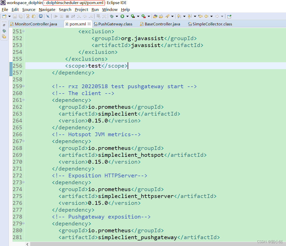 Java项目通过pushgateway主动推送消息到prometheus235java项目中向pushgateway推送消息详细讲解 Csdn博客