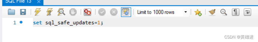 保姆级手把手解决 Error Code: 1175. You are using safe update mode-CSDN博客
