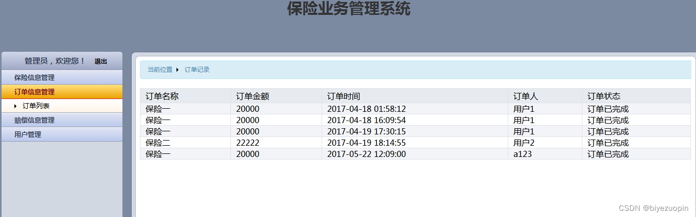 保险业务管理系统（javawebsshmysql） Csdn博客eos 1948