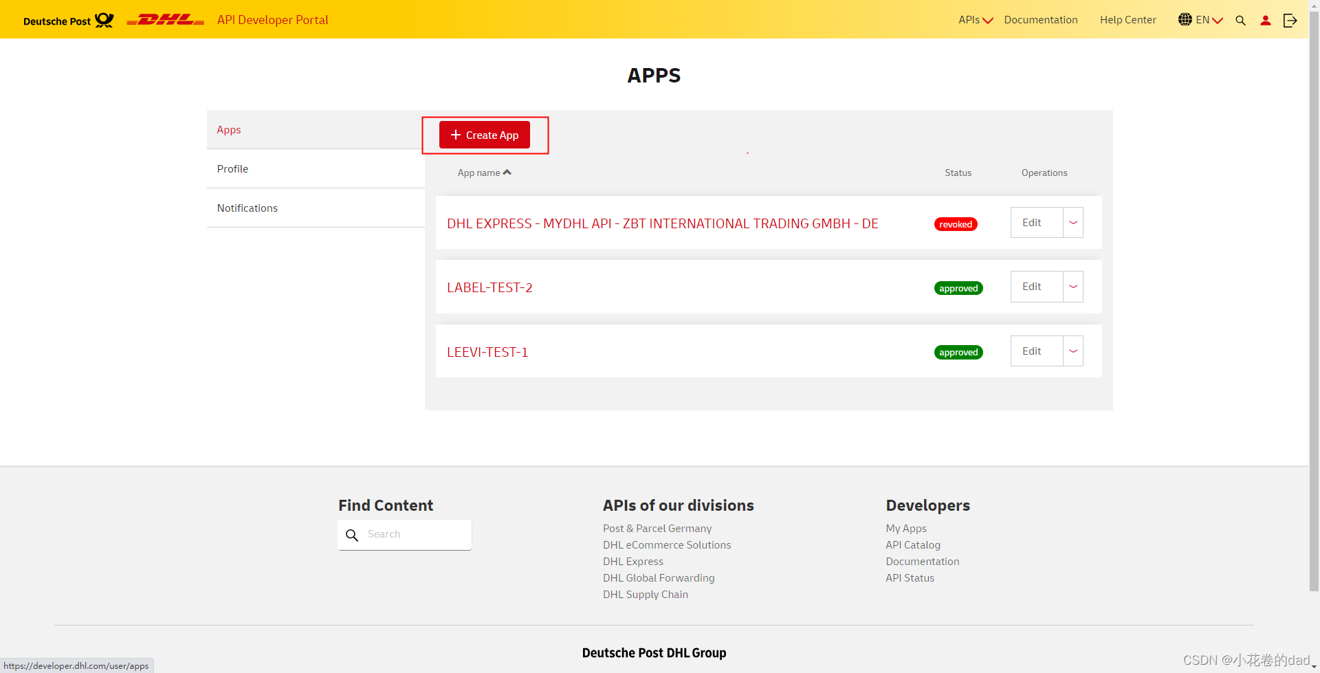 DHL 申请开发者账号_dhl api-CSDN博客