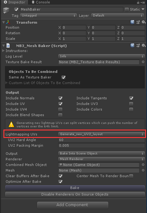 U3D性能优化之MeshBaker(带光照)_mesh baker 3.36.0-CSDN博客