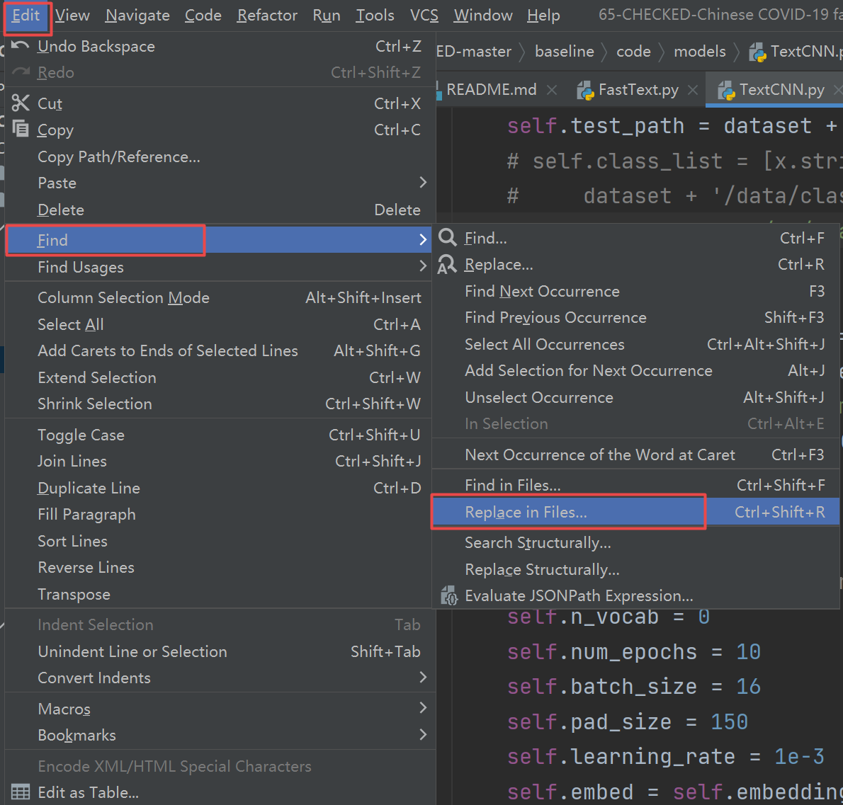 Pycharm中全局查找及替换关键字_pycharm查找关键字-CSDN博客