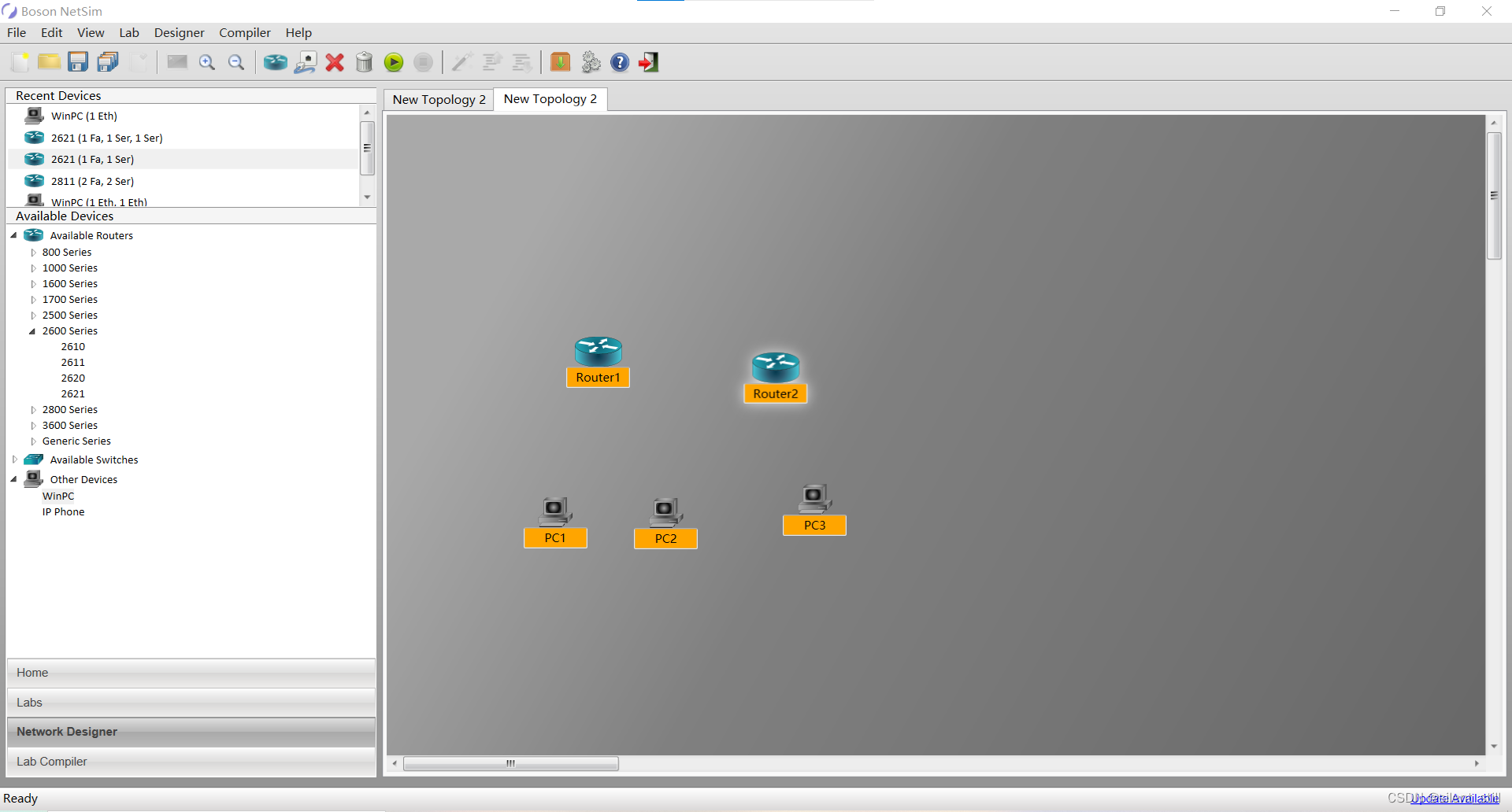 Boson NetSim11 路由器模拟子网环境实现连接实验-CSDN博客