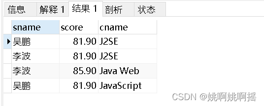 Mysql数据库综合练习一查询出只选修了一门课程的全部学生的学号和姓名 Csdn博客