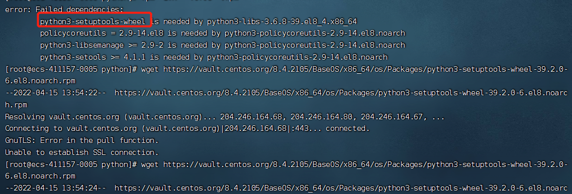 解决CentOS8误删Python导致yum命令不可用_删除python3导致yum用不了-CSDN博客