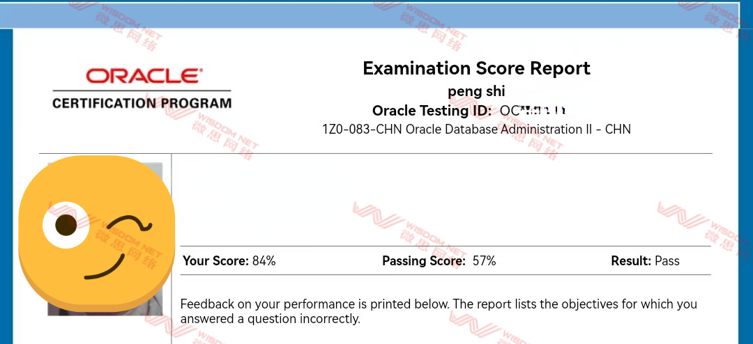 【5月考试】ORACLE OCP 19C 通过_ocp19c证书-CSDN博客