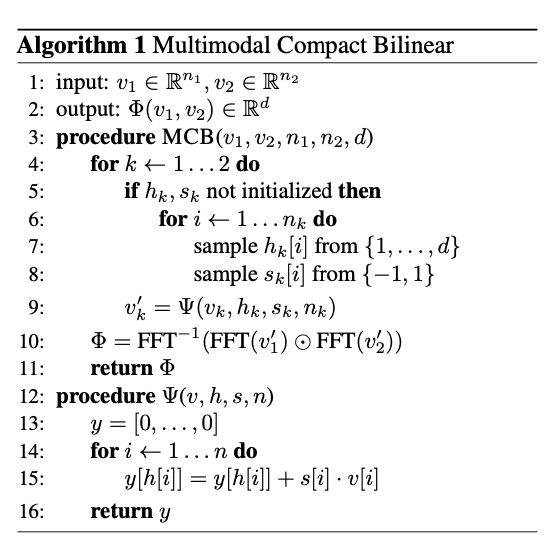 【多模态论文阅读】Multimodal Compact Bilinear Pooling for Visual Question Answering and Visual-CSDN博客