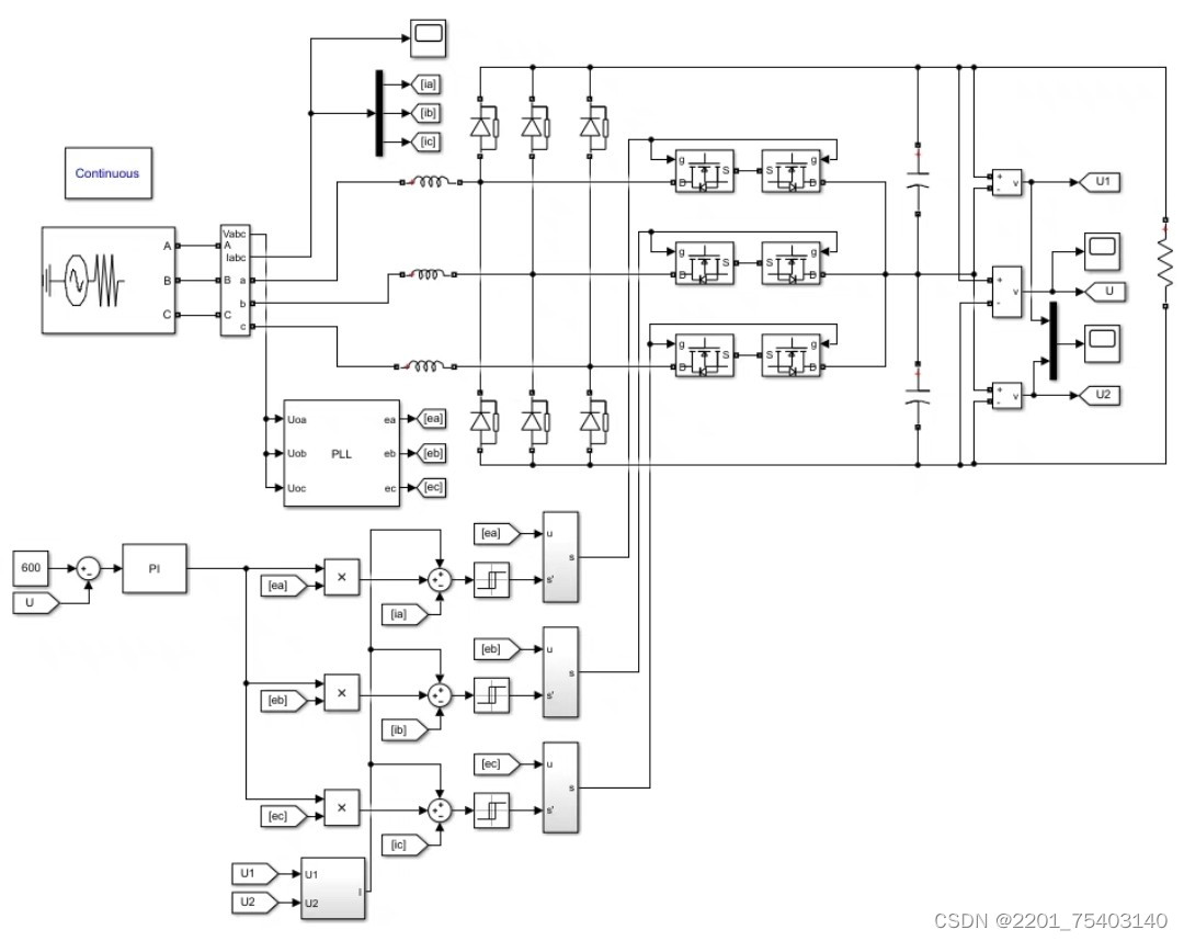 电机整流器，维也纳整流器 VIENNA（维也纳）整流器模型_30kw三相维也纳pfc整流器硬件mathcad计算过程+psim仿真模型-CSDN博客