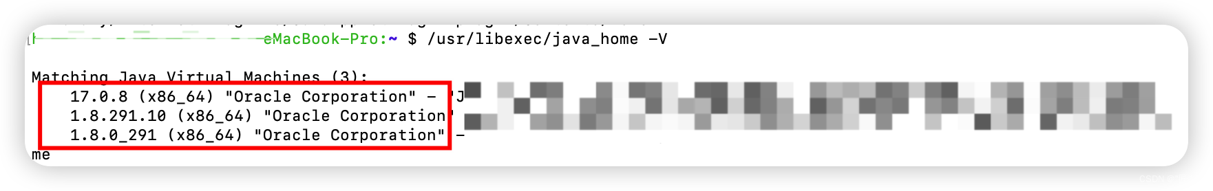 Macos兼容多个版本jdk,并随意切换版本macos 切换jdk Csdn博客