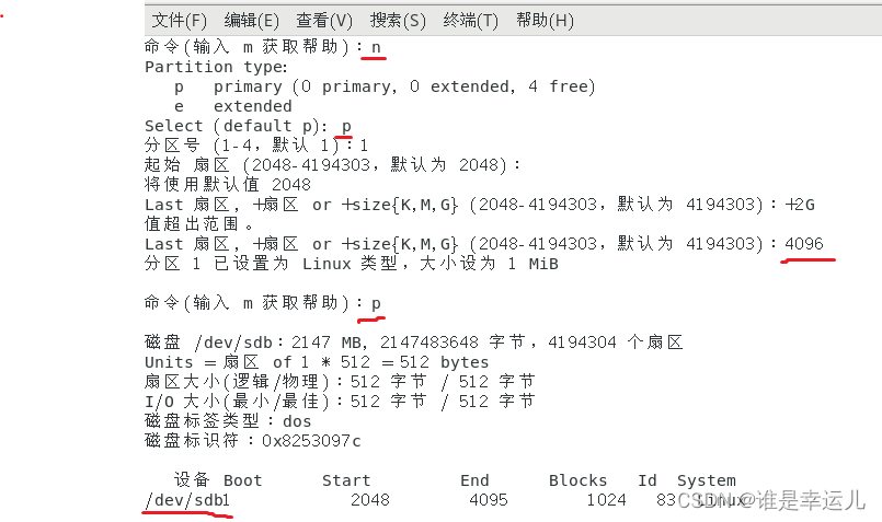Linux添加磁盘及分区挂载_linux没有sdb分区-CSDN博客