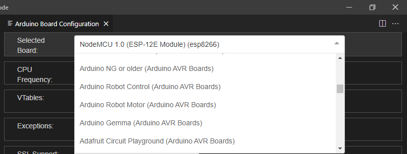 使用 Vs Code 开发 Arduino时，无法选择板子类型，获取更换045版本插件arduino Ide 开发板选择是空的 Csdn博客 0876