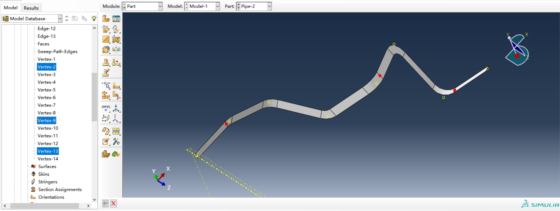 Abaqus 空间管路 自动化建模与分析_abaqus stacking direction-CSDN博客