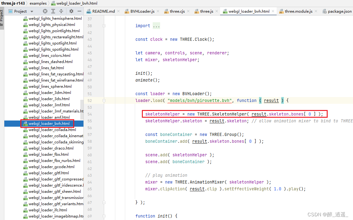 ThreeJS 骨架图显示、骨骼修改颜色_threejs skeletonhelper-CSDN博客