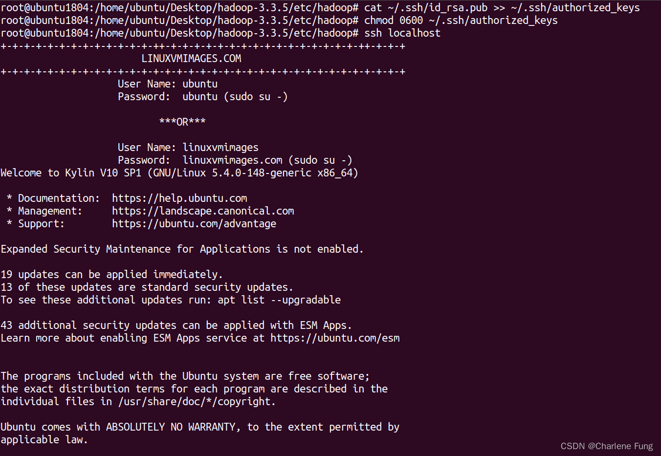 ssh免密登录localhost出现The authenticity of host ‘localhost (127.0.0.1)’ can’t be established.的解决方法 ...