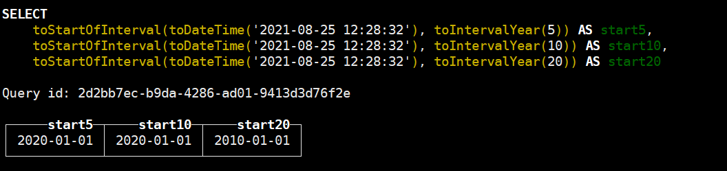 Clickhouse Date Functions - Programmer Sought