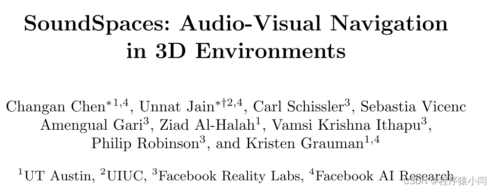 论文阅读：SoundSpaces: Audio-Visual Navigationin 3D Environments-CSDN博客