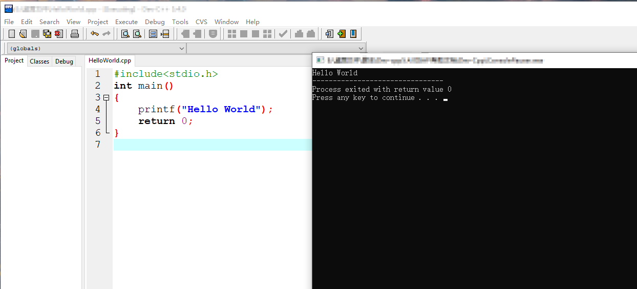 Dev-C++使用教程，将你编写第一个C语言代码，实现输出Hello world_dev c++输出hello world-CSDN博客