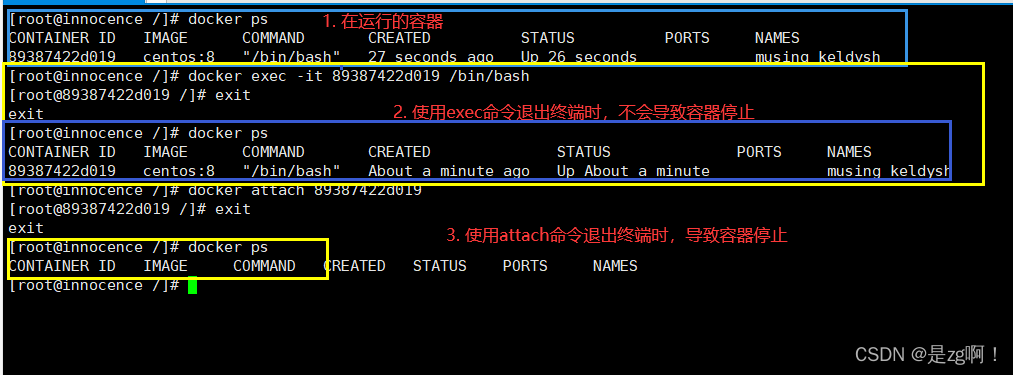 Docker Attach和docker Exec的区别 Docker Attach和exec的区别 Csdn博客