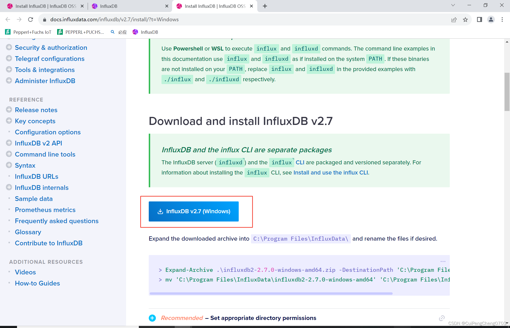 windows下的influxdb安装_influxdb windows-CSDN博客
