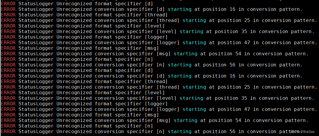 Log4j2报错ERROR StatusLogger Unrecognized解决方法-CSDN博客