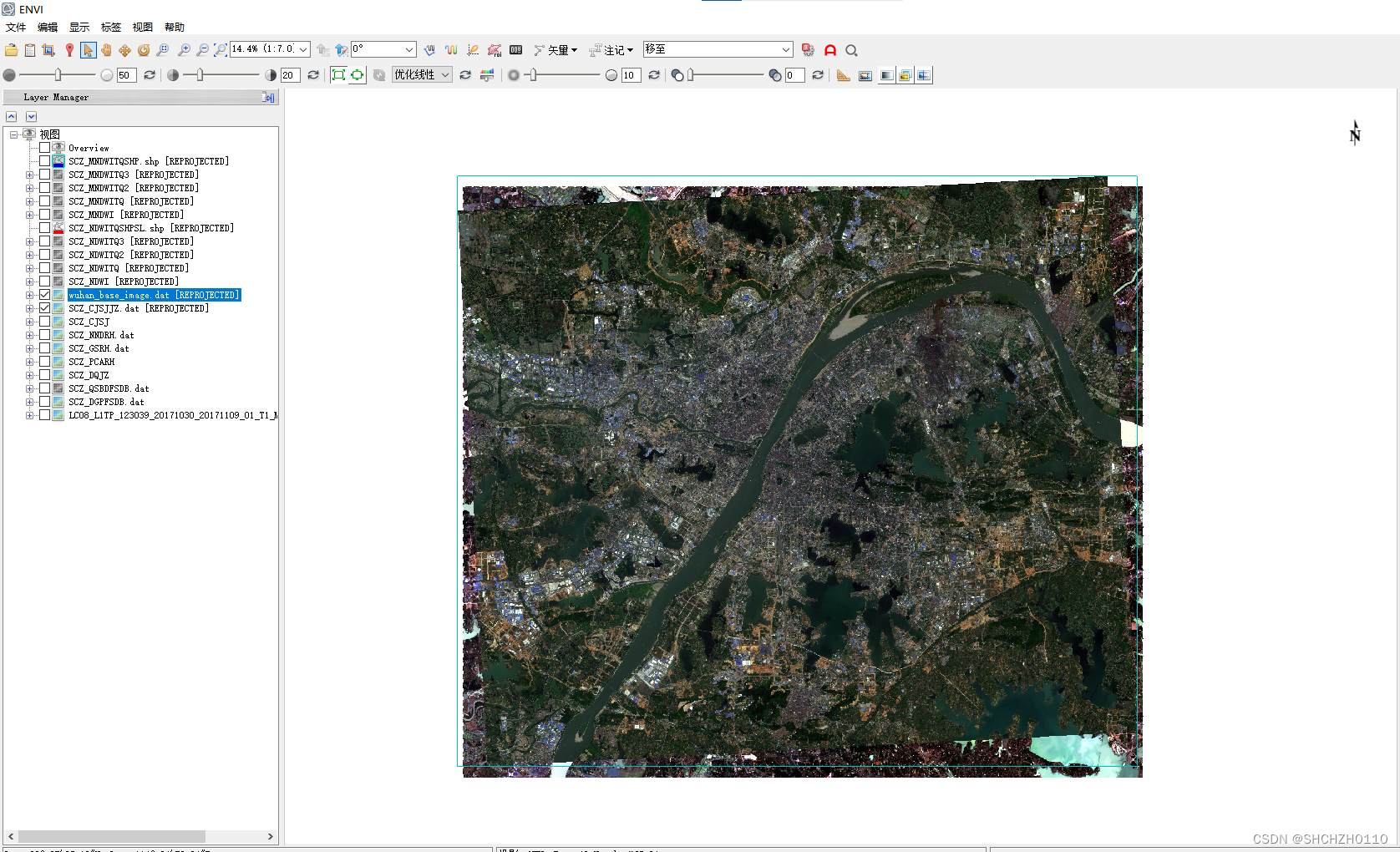 使用ENVI利用基准影像校正原始影像_envi手动配准-CSDN博客