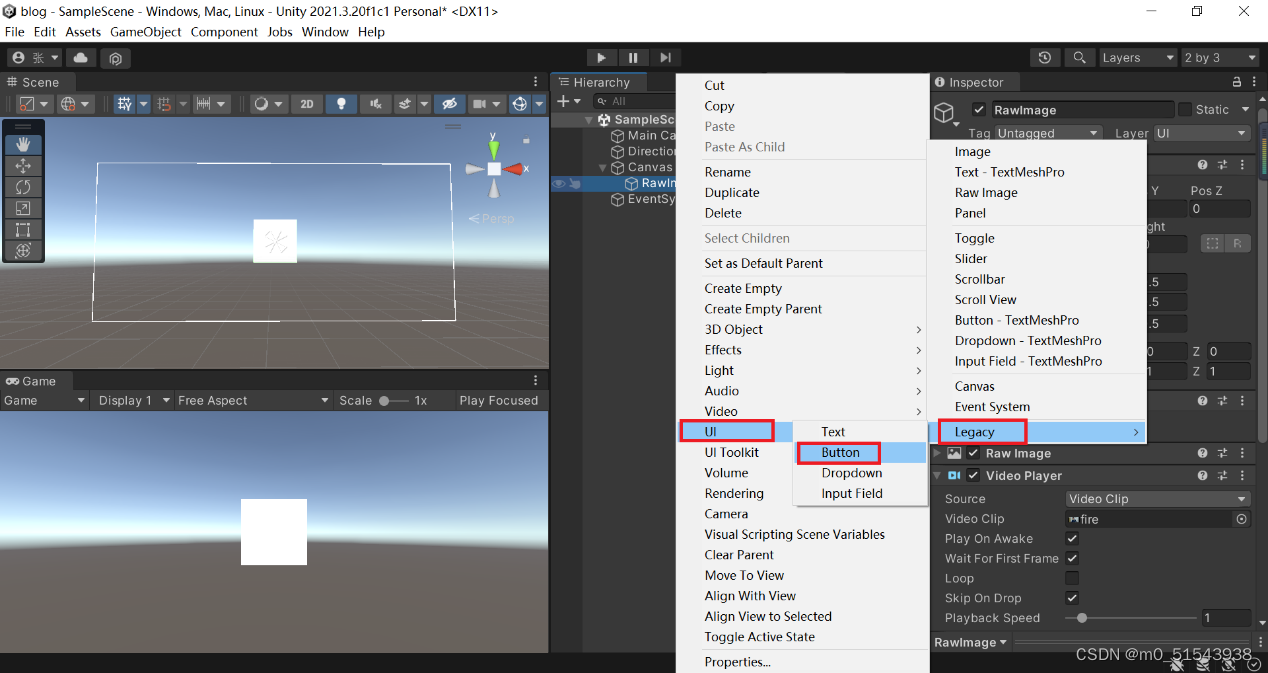 Unity3D在场景中播放可拖动进度条的视频_unity 视频滑动进度条-CSDN博客