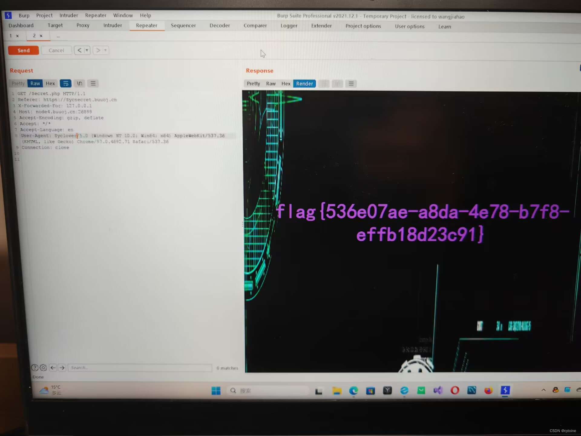 BUUCTF -＞ Web [极客大挑战 2019]Http-CSDN博客
