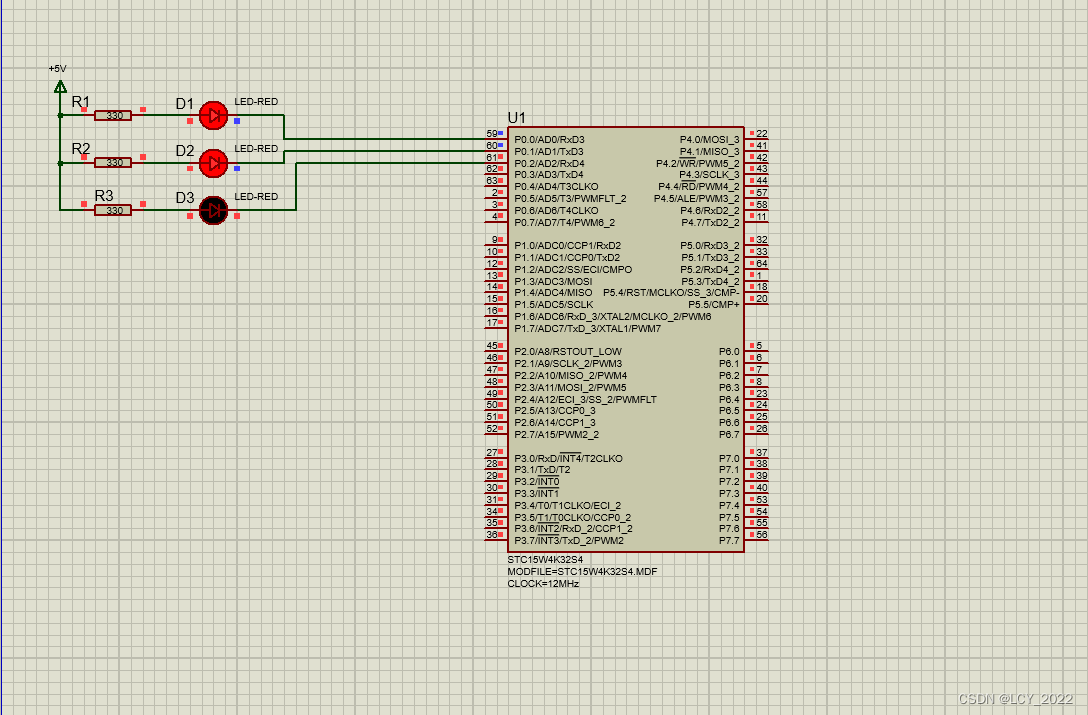 基于STC15W4K32单片机仿真《定时器1实现PWM控制LED亮度》_stc15w4k32s4 pwm-CSDN博客