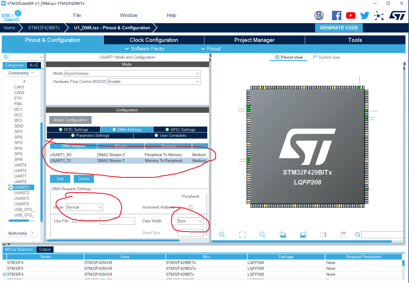 STM32F429 CubeMX DMA+空闲中断实现RS485不定长度自动收发_f429 hal库开启串口空闲dma接收-CSDN博客
